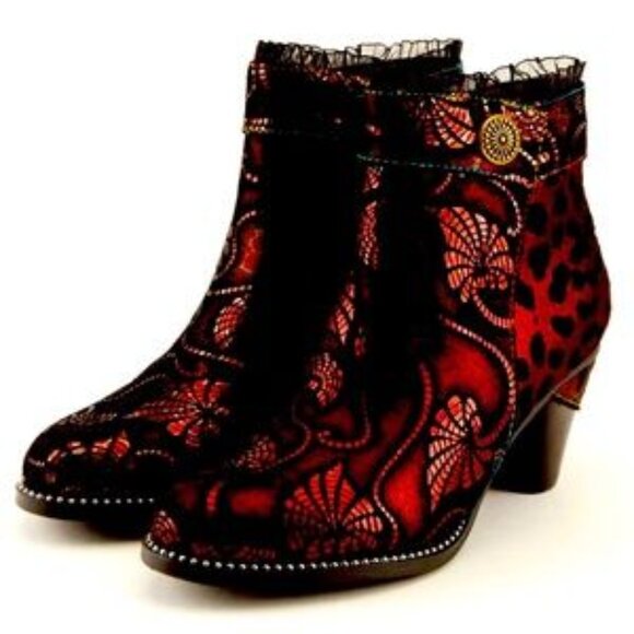 Spring Step | Shoes | Spring Step Lartiste Dessa Bootie Bordeaux Ankle ...